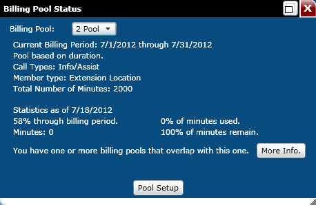 Billing Pool Status